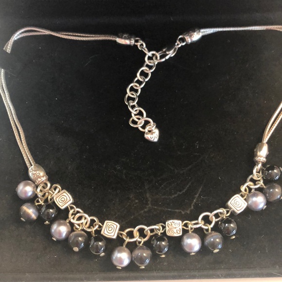 Brighton | Jewelry | Brighton Silver And Pearl Bead Necklace | Poshmark